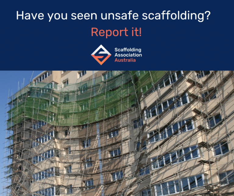 Report Unsafe Scaffolding to the SAA - Scaffolding Association Australia